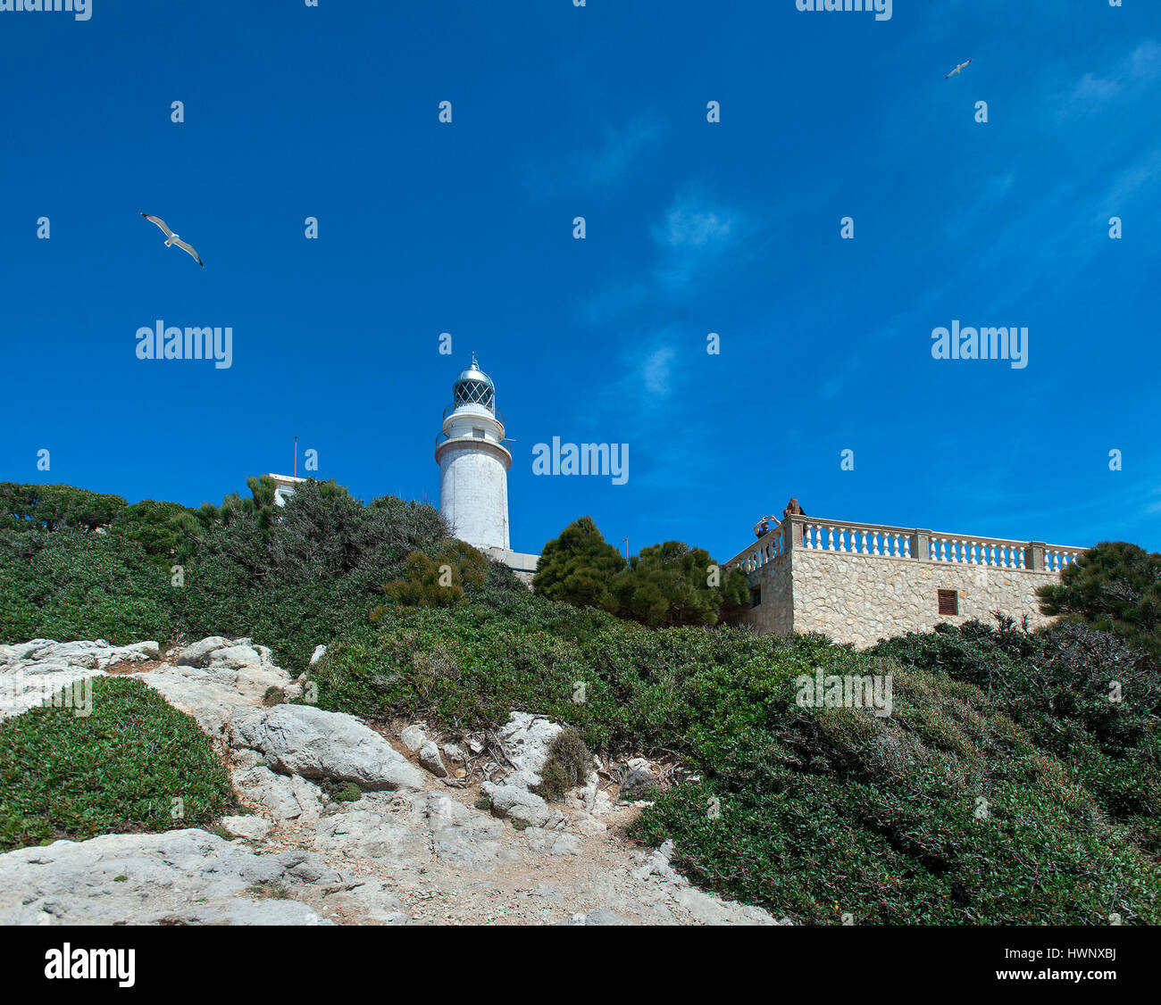 Mallorca lighthouse cap de formentor hi-res stock photography and ...