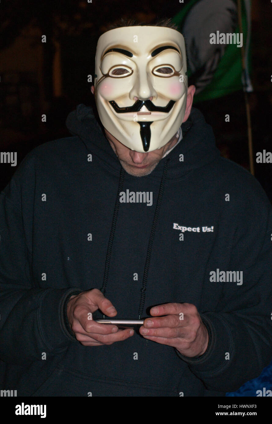 Anonymous mask protests hi-res stock photography and images - Alamy