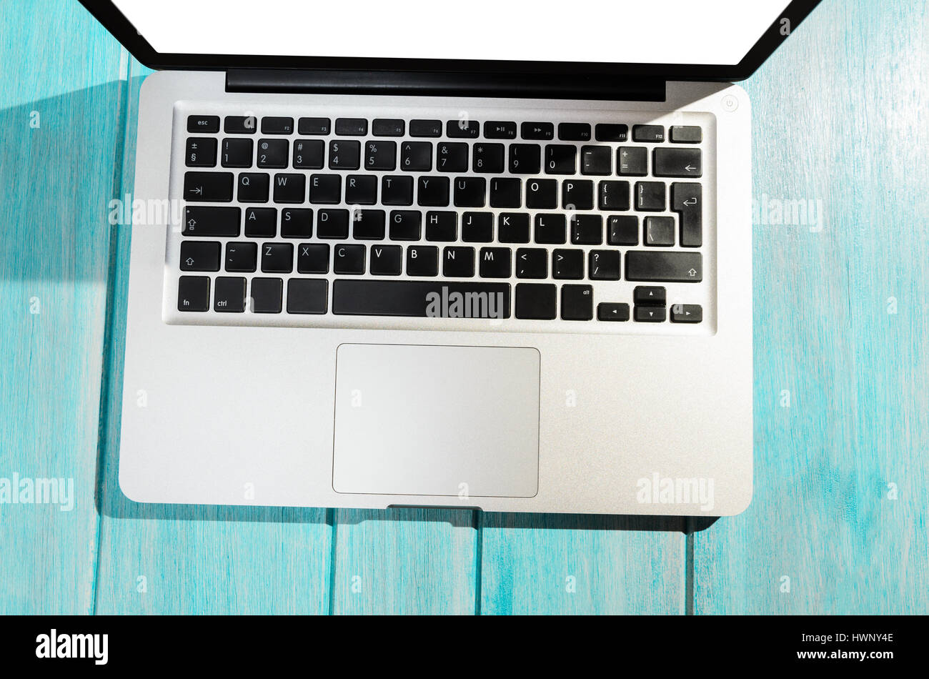 Modern laptop computer, top view Stock Photo - Alamy