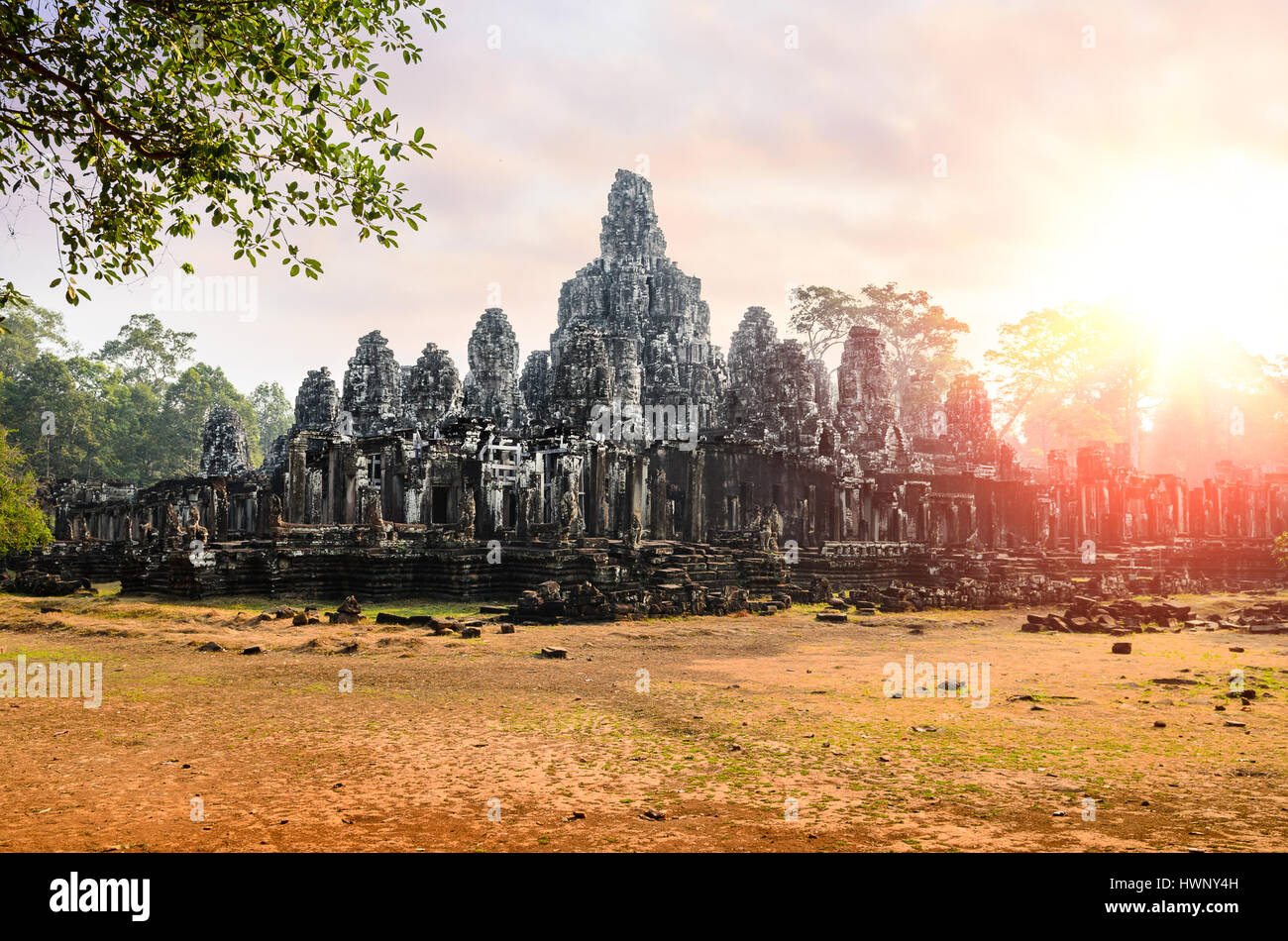 The Bayon temple Stock Photo - Alamy