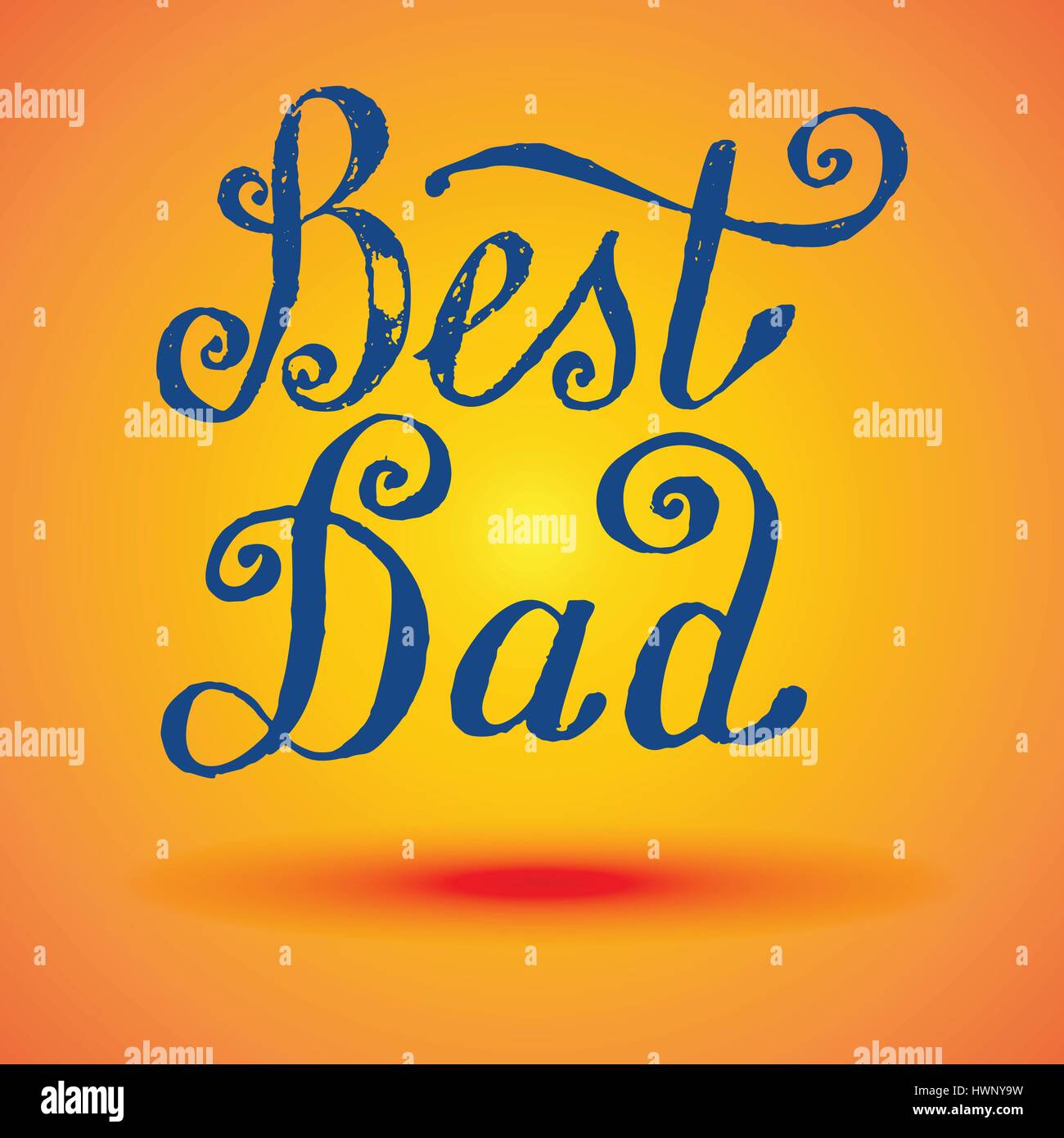 Best Dad. Vector handwritten lettering, t-shirt print design ...