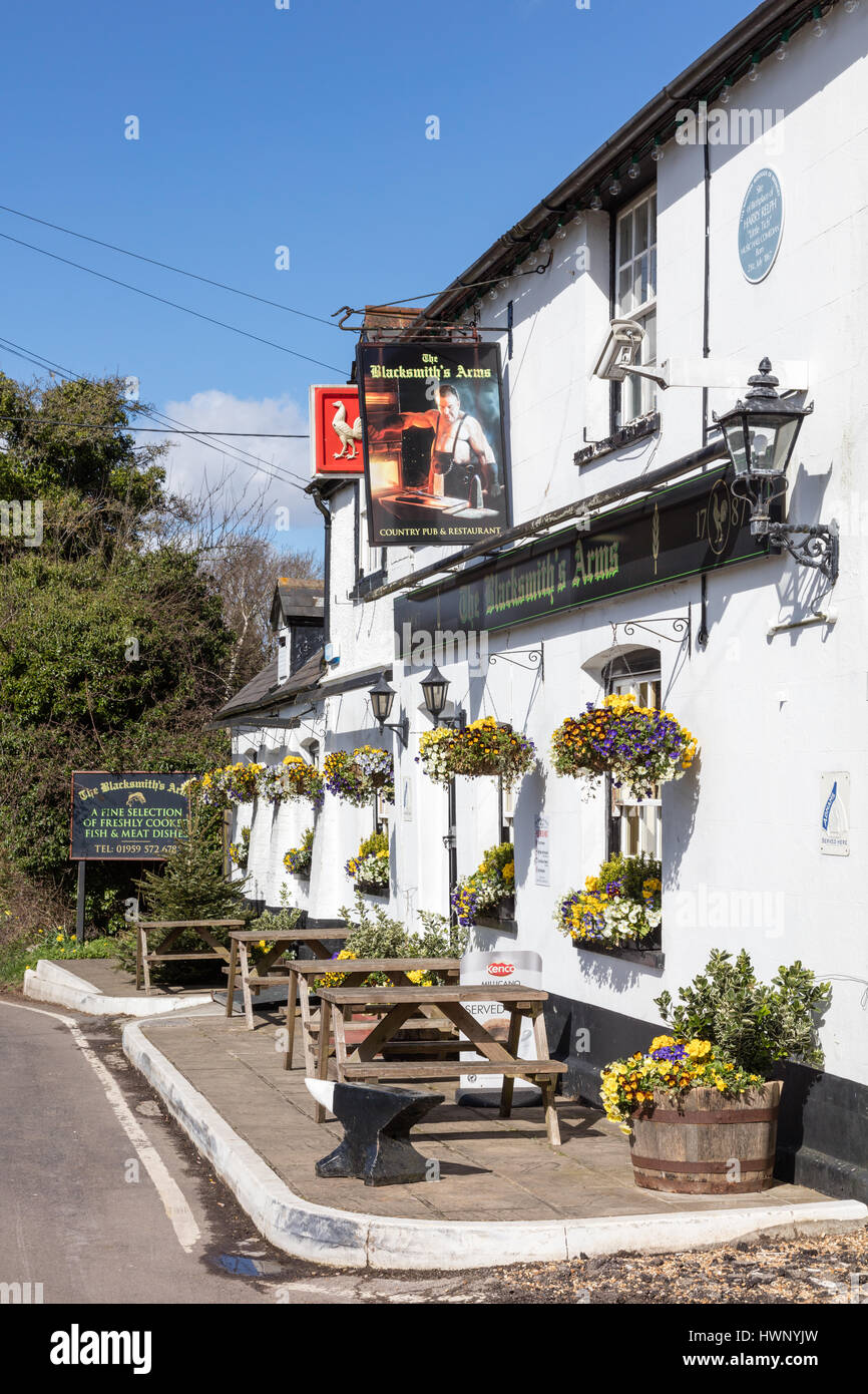 The Blacksmith's Arms pub, in the Village of Cudham, in the London ...