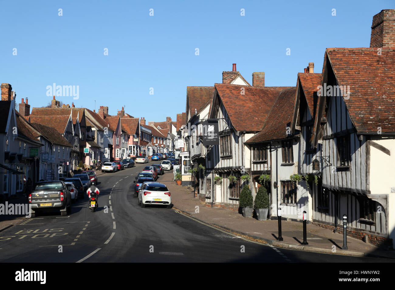 High Street, Lavenham, Suffolk Stock Photo - Alamy