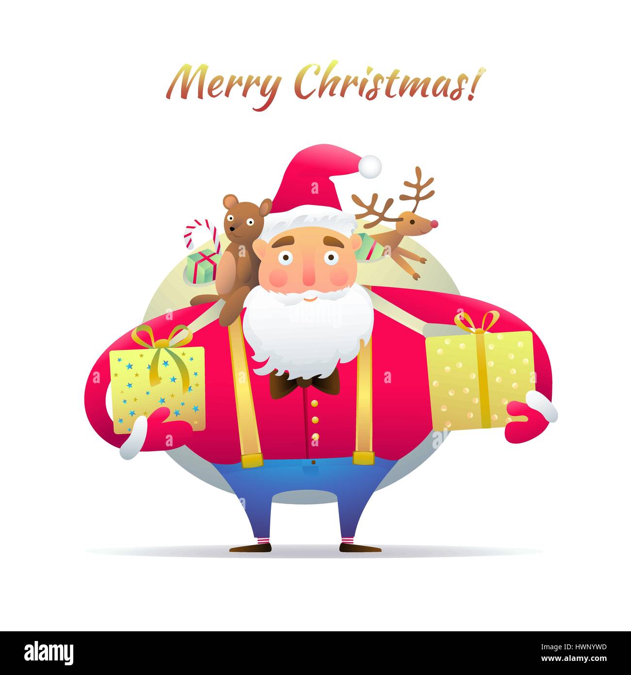 Cute santa claus characters Cut Out Stock Images & Pictures - Alamy