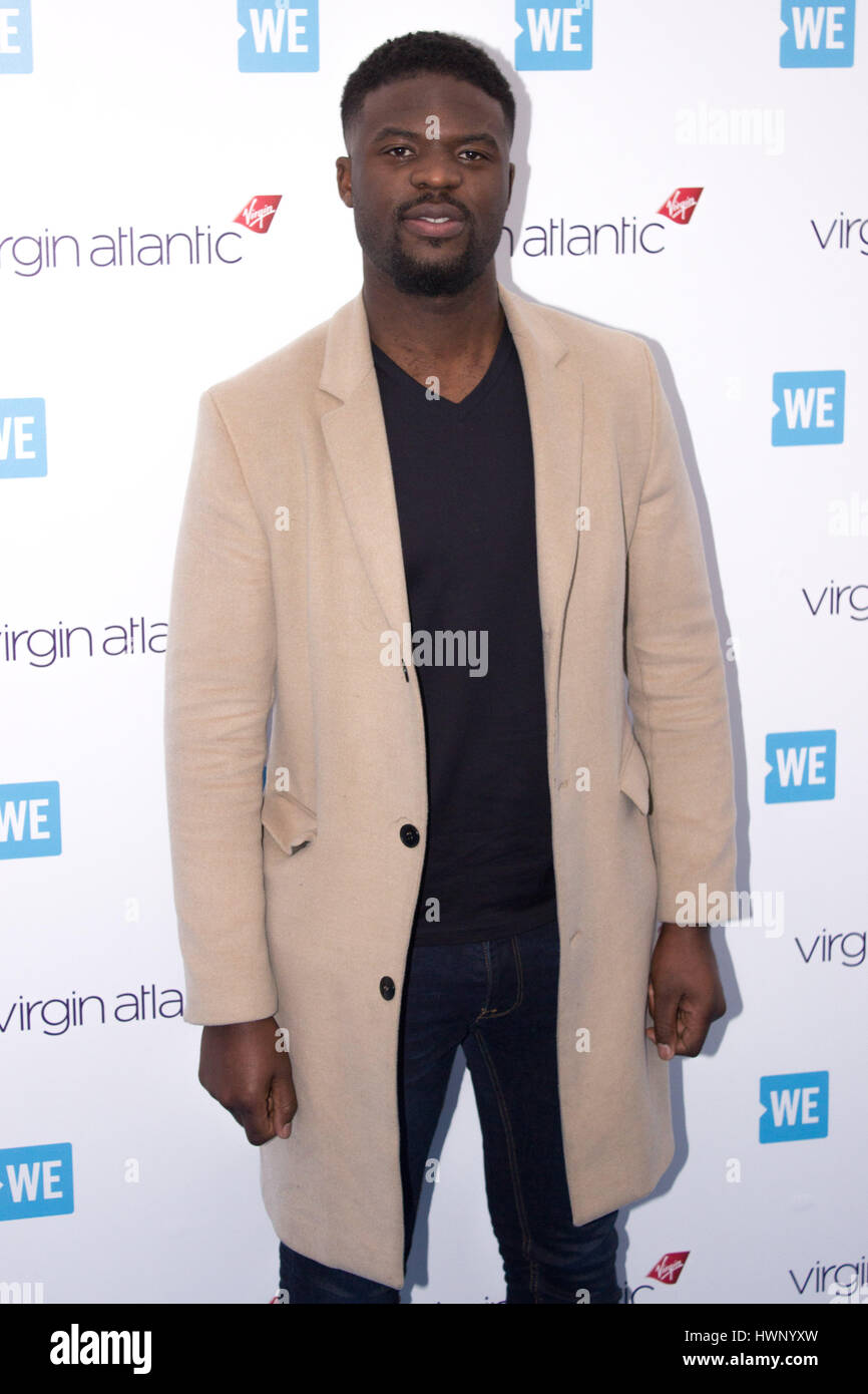 Karl Lokko arriving at We Day UK, Wembley Arena - 22 March 2017 Stock ...
