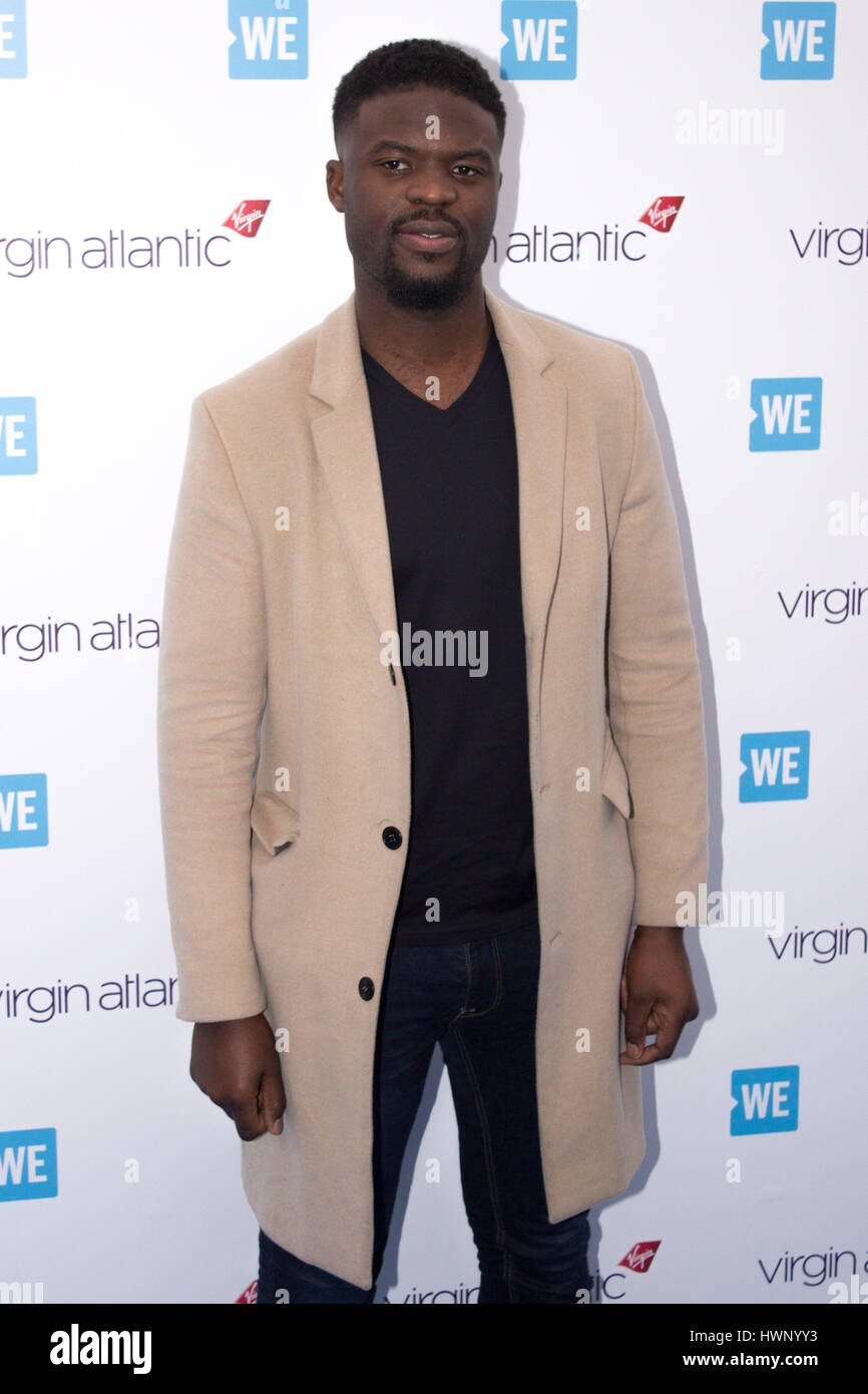 Karl Lokko arriving at We Day UK, Wembley Arena - 22 March 2017 Stock ...