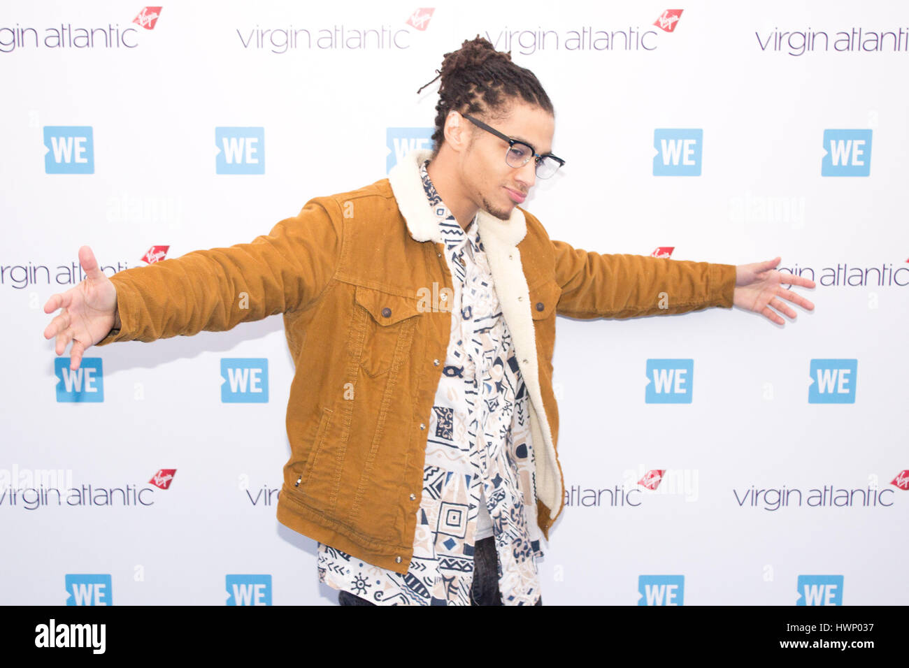 Bluey Robinson arriving at We Day UK, Wembley Arena - 22 March 2017 ...