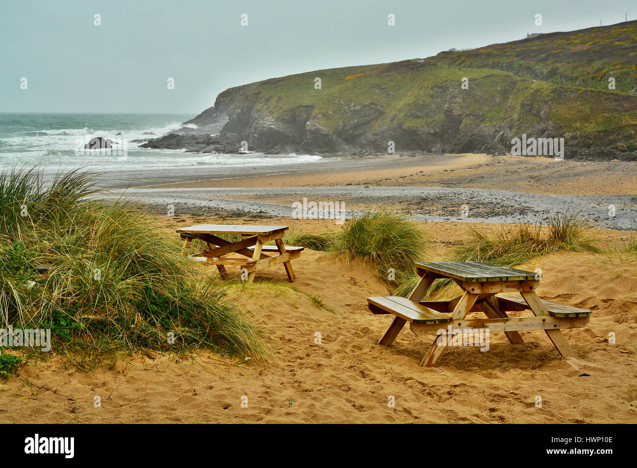 Poldhu beach hi-res stock photography and images - Alamy