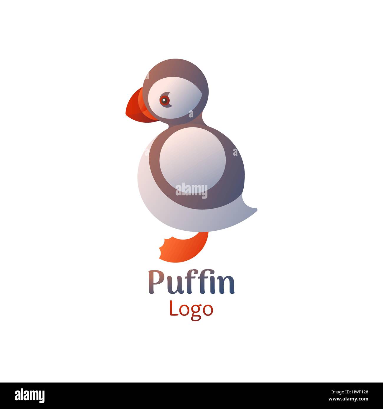 Puffin logo hi-res stock photography and images - Alamy