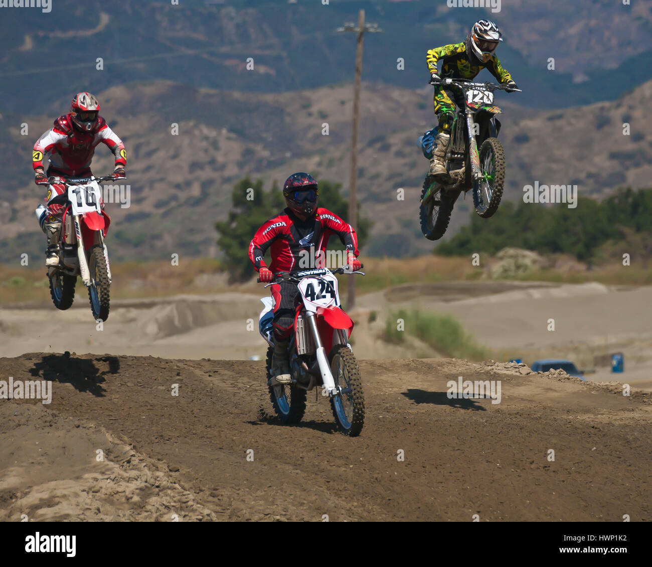 Motocross racers at Pala Raceway, Pala CA US Stock Photo - Alamy