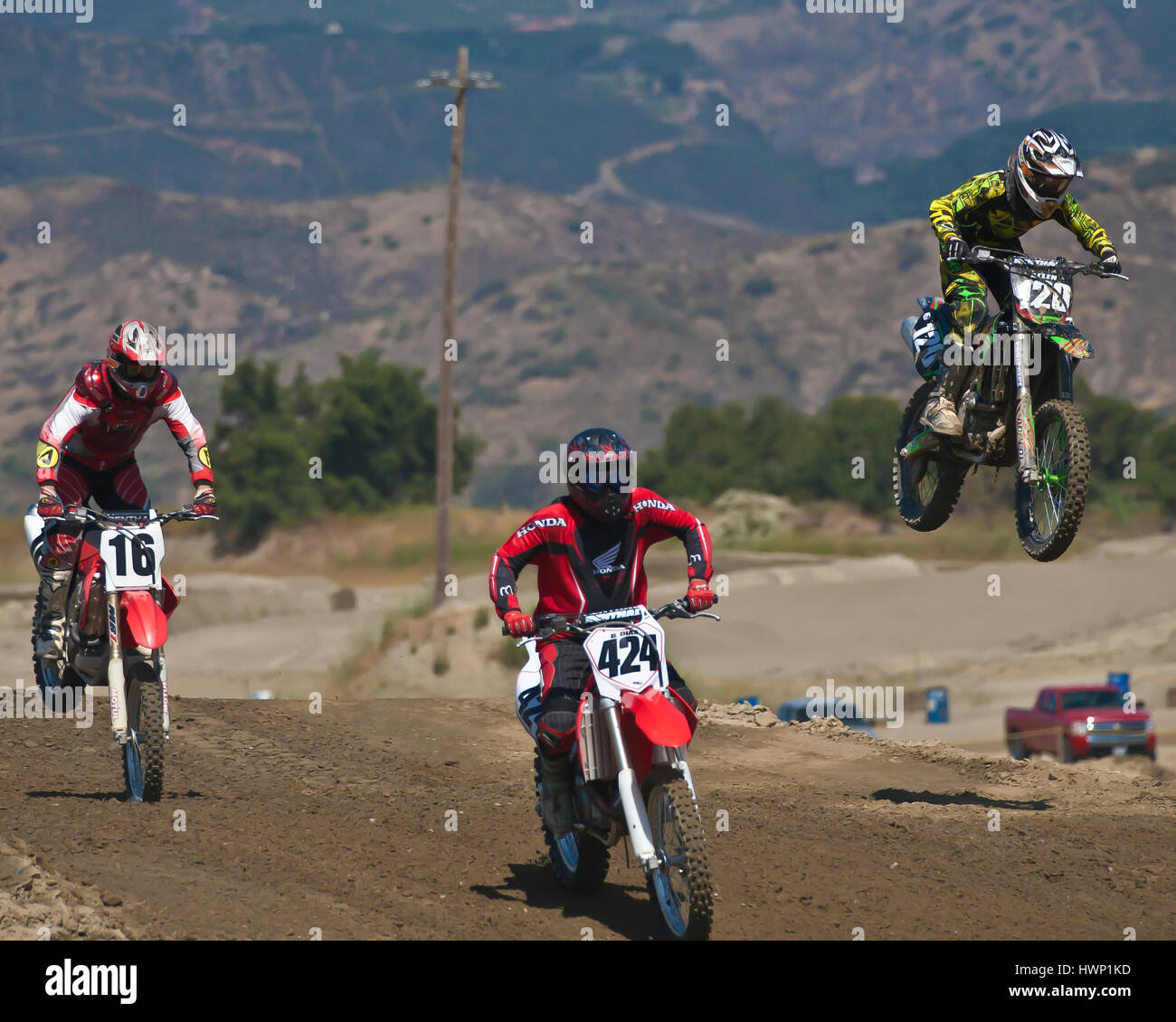 Motocross racers at Pala Raceway, Pala CA US Stock Photo - Alamy
