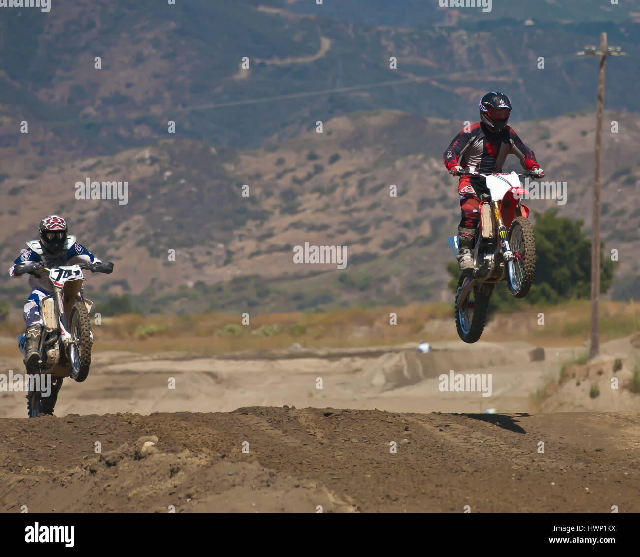 Motocross racers at Pala Raceway, Pala CA US Stock Photo - Alamy