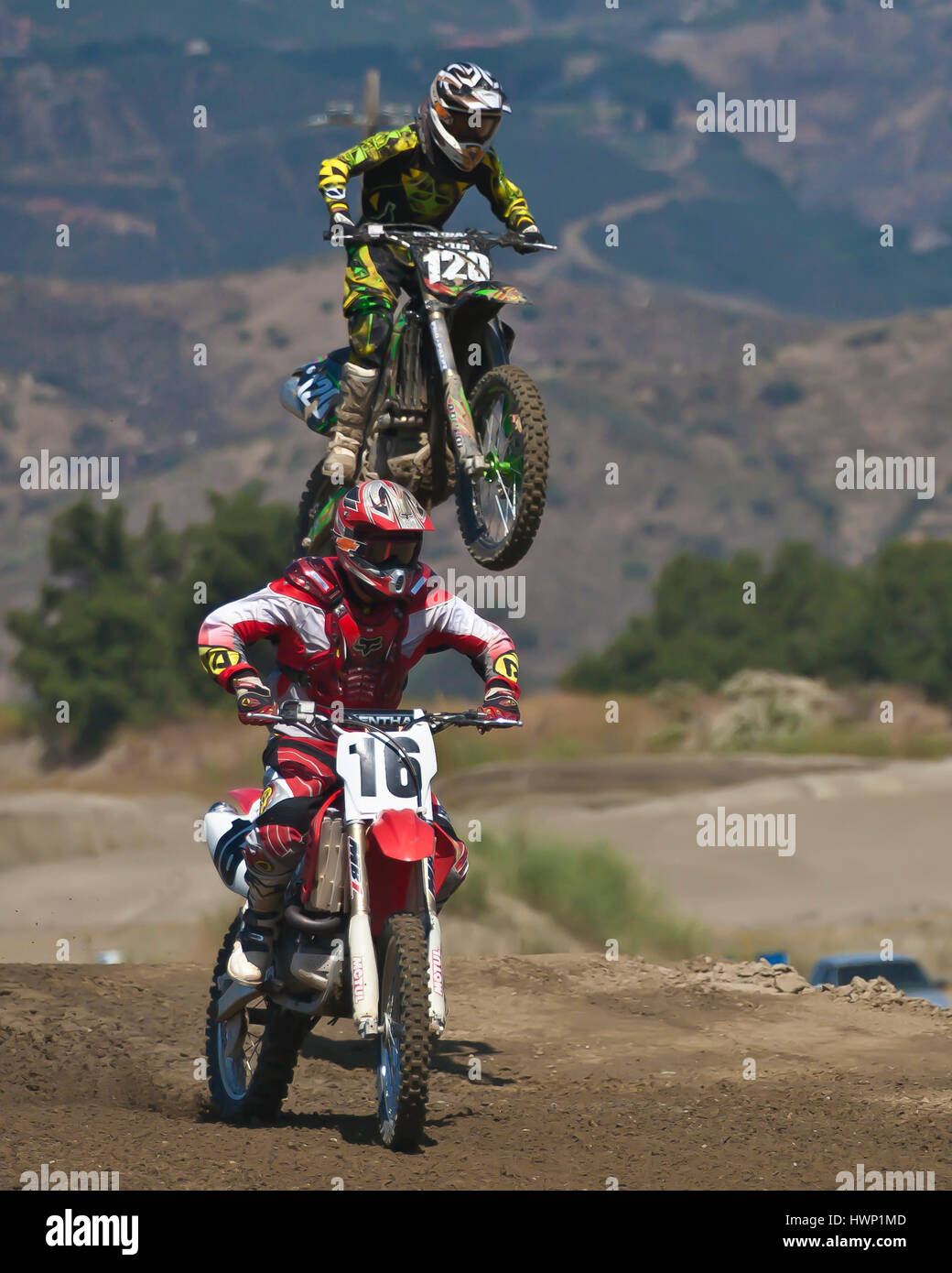 Motocross racers at Pala Raceway, Pala CA US Stock Photo - Alamy