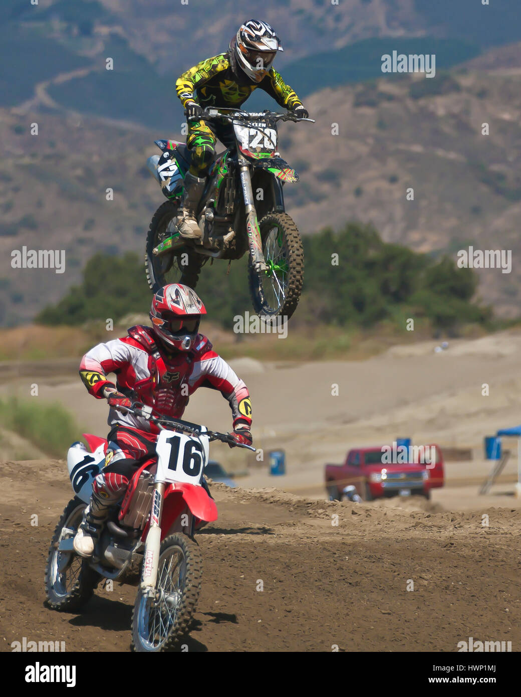 Motocross racers at Pala Raceway, Pala CA US Stock Photo - Alamy