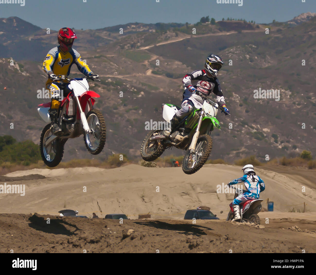 Motocross racers at Pala Raceway, Pala CA US Stock Photo - Alamy