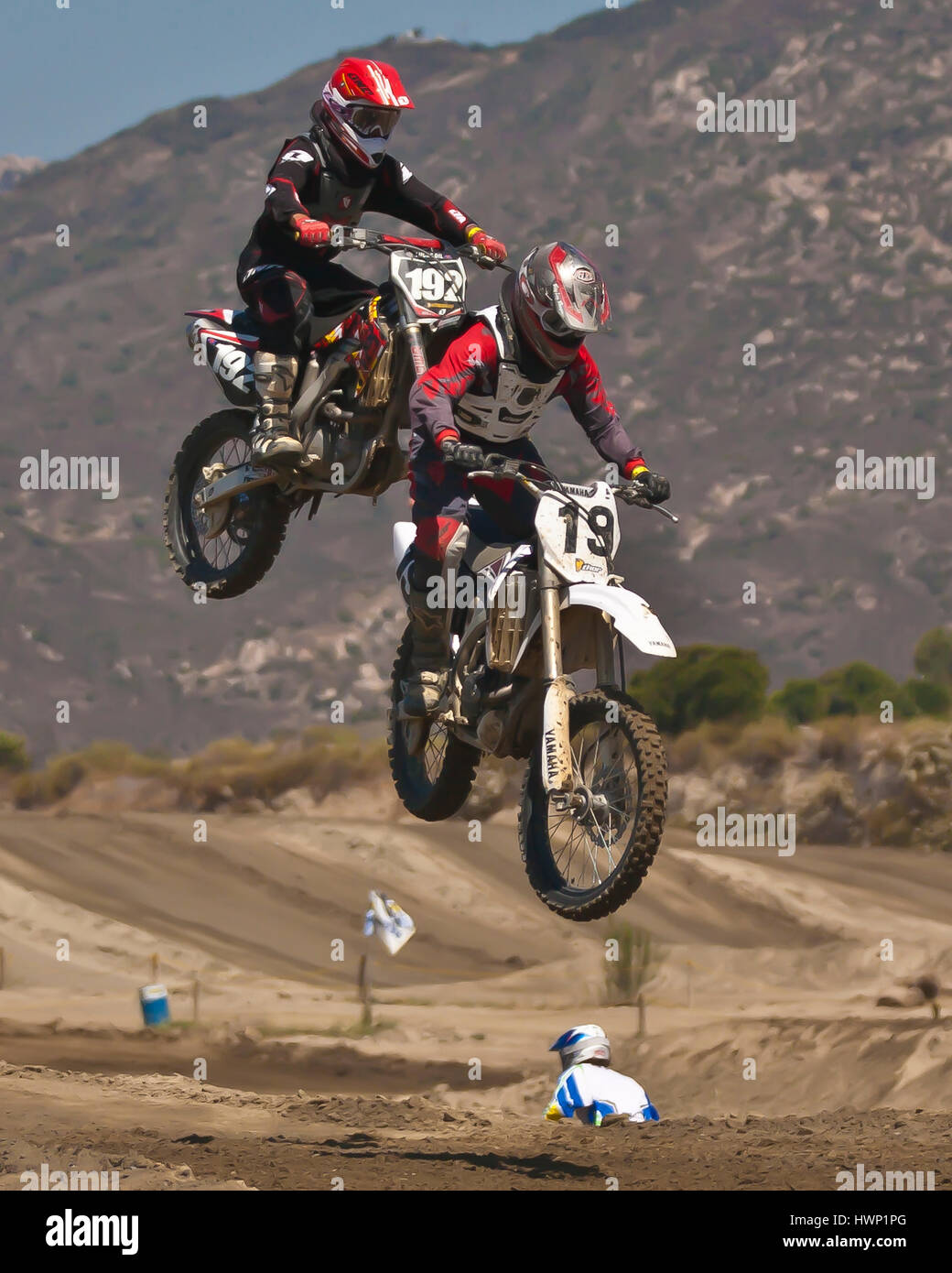 Motocross racers at Pala Raceway, Pala CA US Stock Photo - Alamy