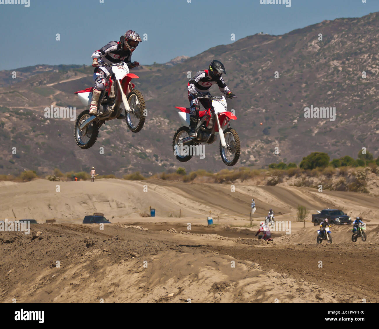 Motocross racers at Pala Raceway, Pala CA US Stock Photo - Alamy