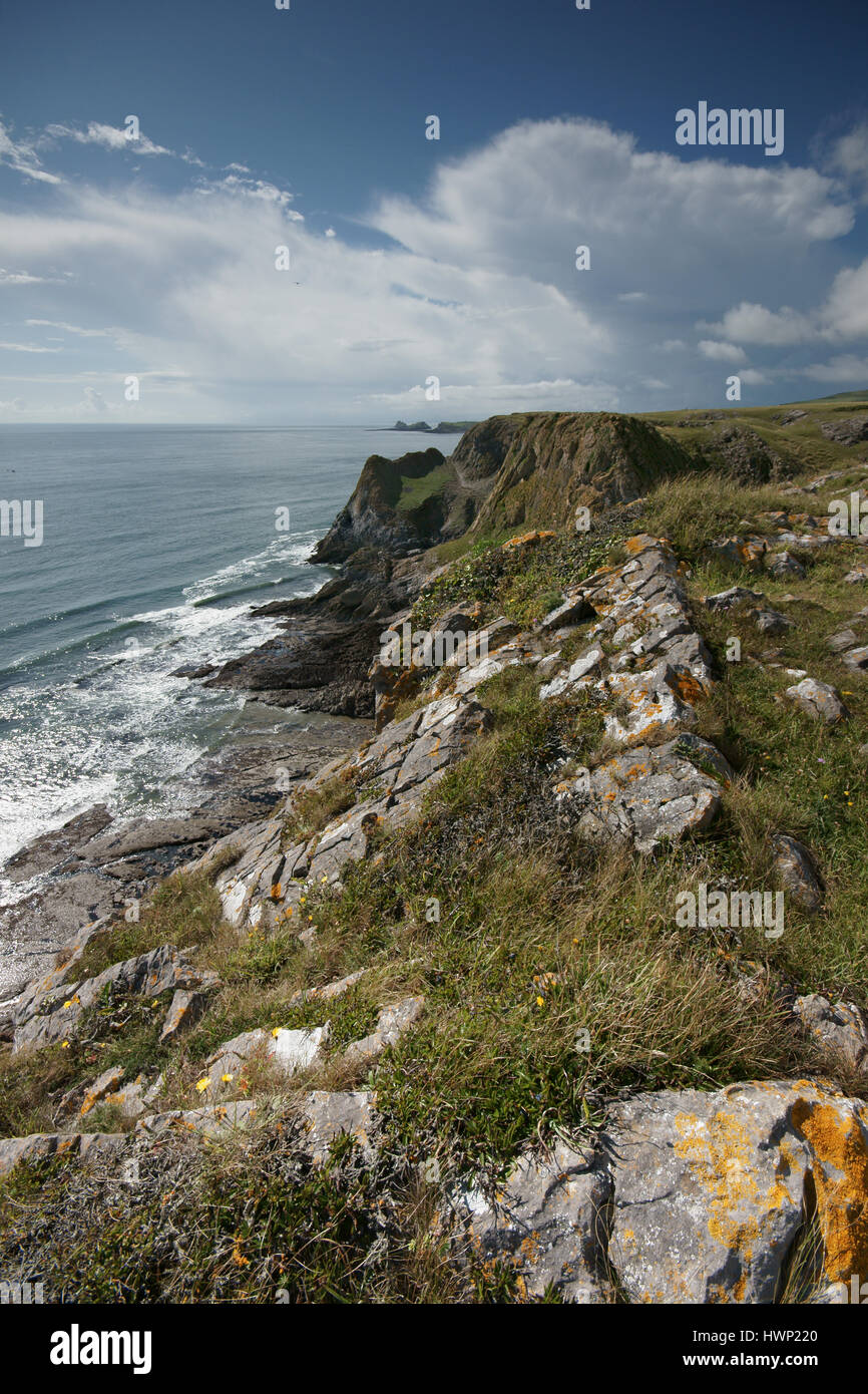 Paviland cliff hi-res stock photography and images - Alamy
