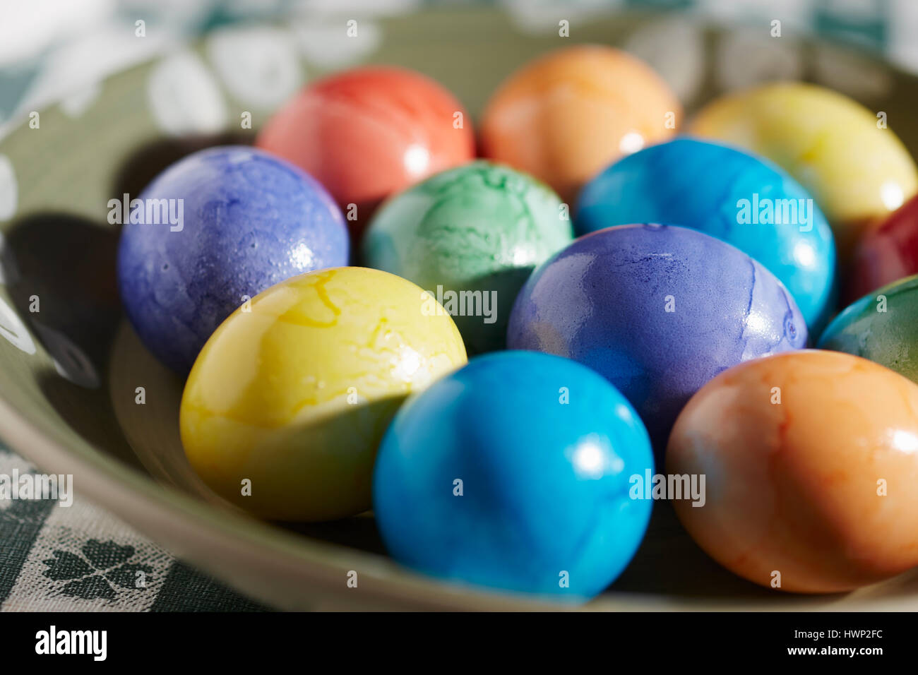 A bowl of Easter Eggs Stock Photo - Alamy