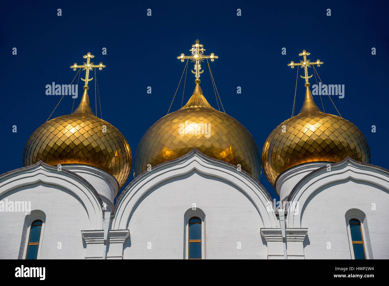 Cupola of Assumption cathedral of the Russian orthodox church ...