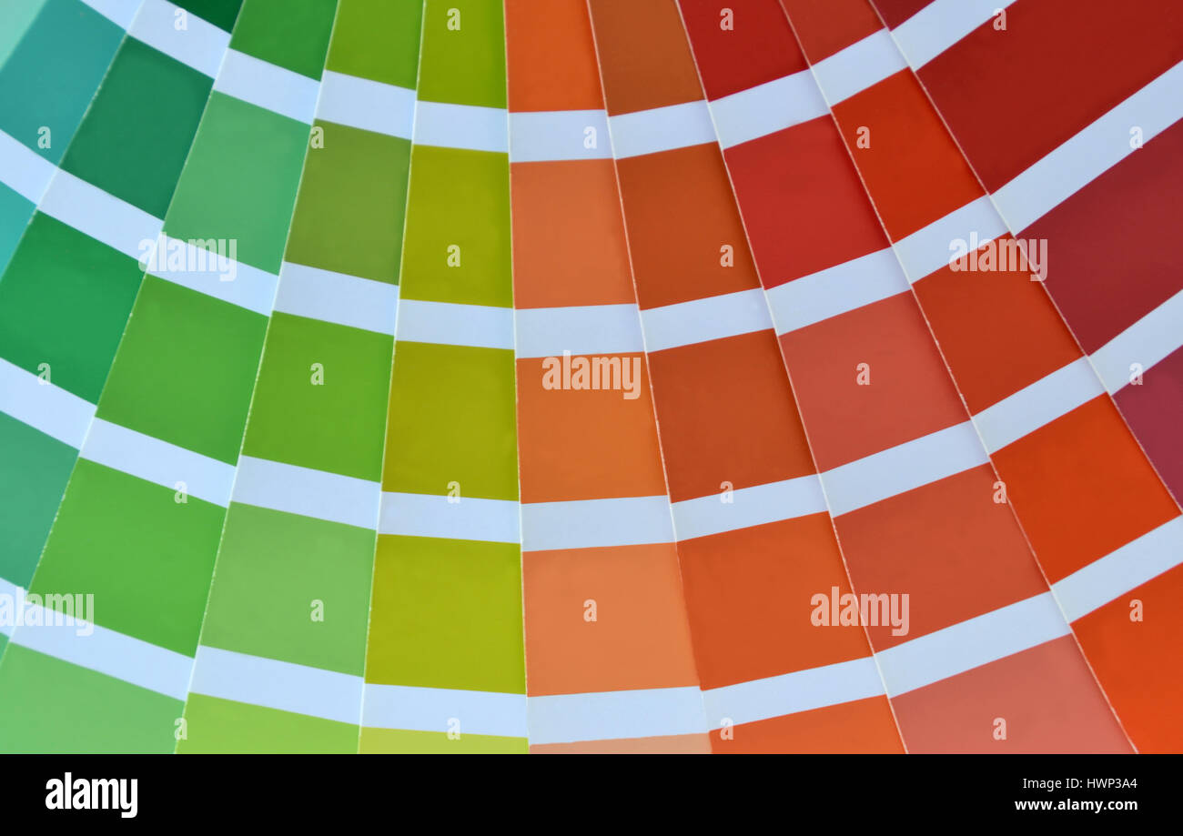 Close up of a pantone color catalogue Stock Photo - Alamy