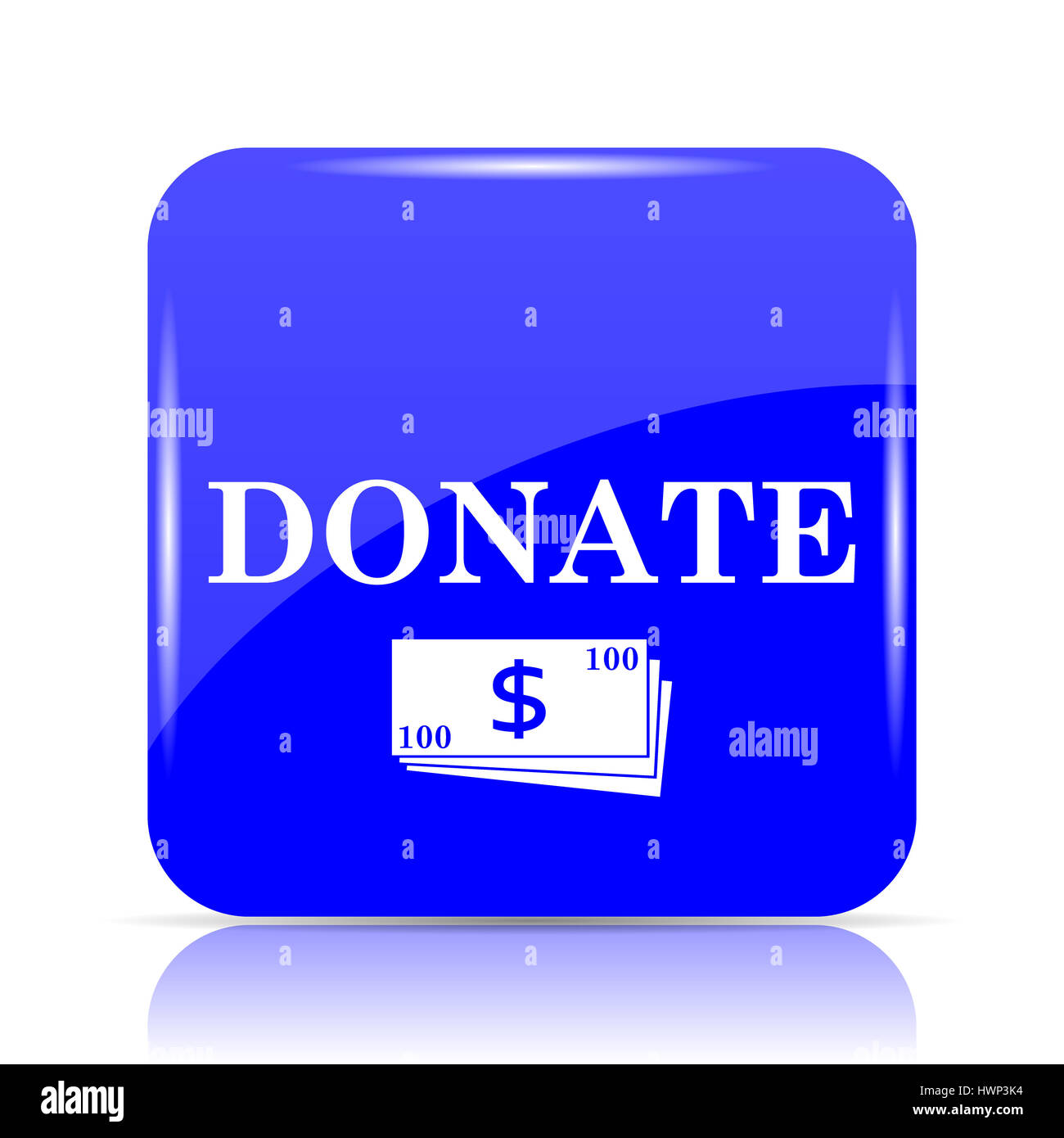 Blue Donate Button