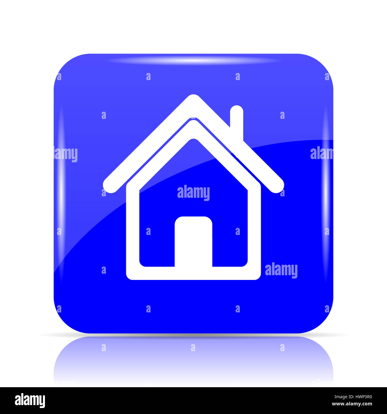 Home Button Icon Blue