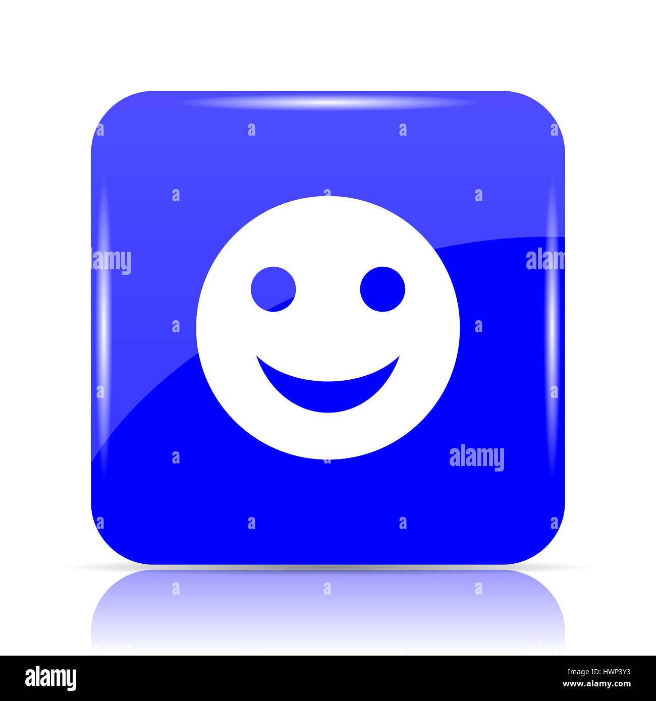 Blue Smiley Face Logo