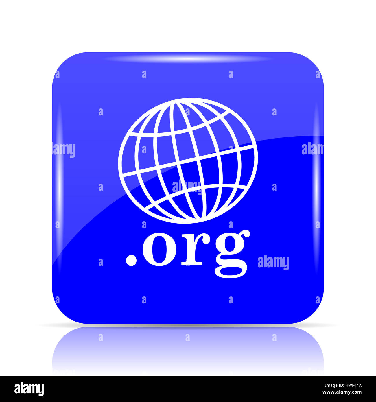 .org icon, blue website button on white background Stock Photo - Alamy