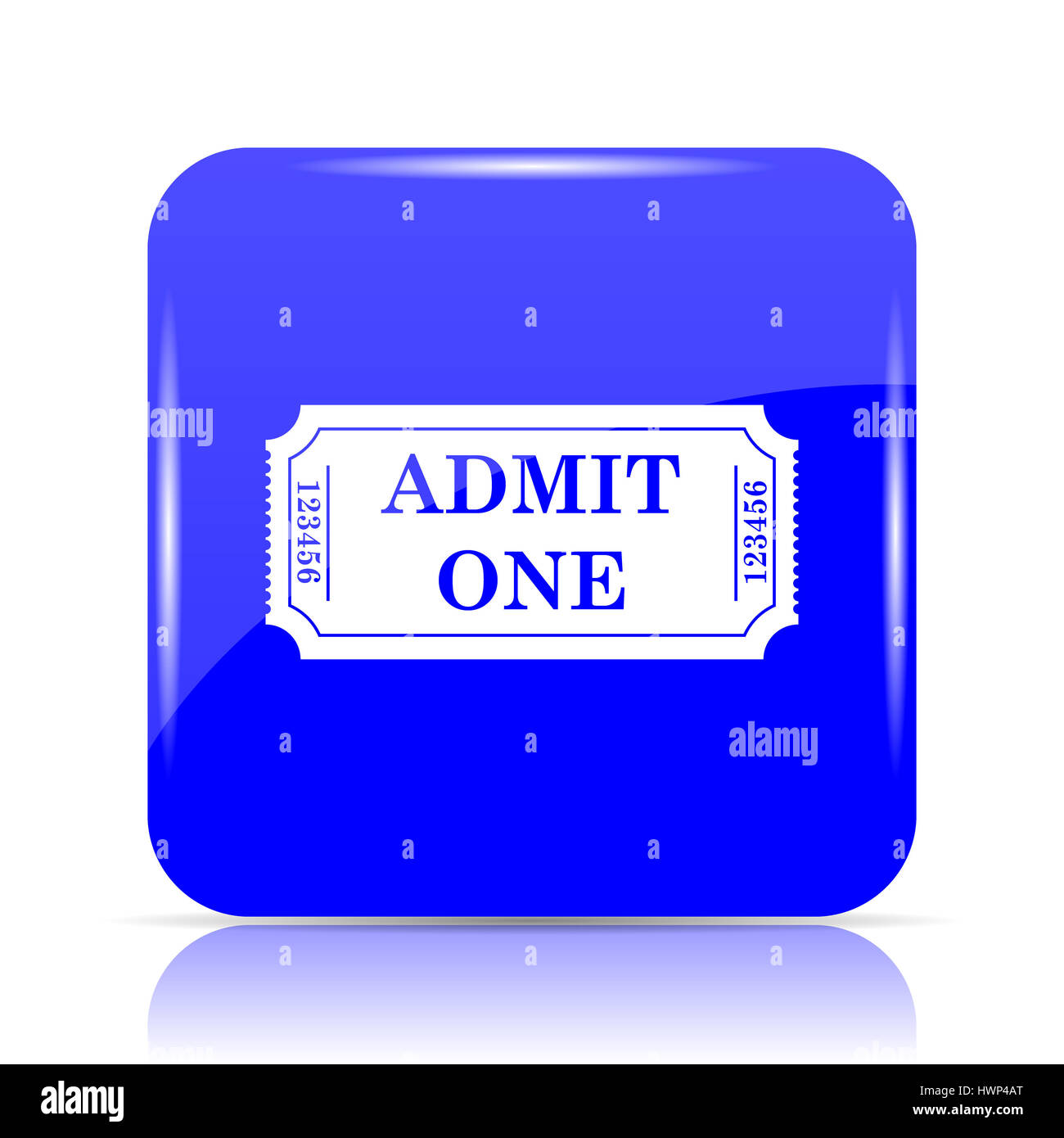 Blue Raffle Ticket Clipart