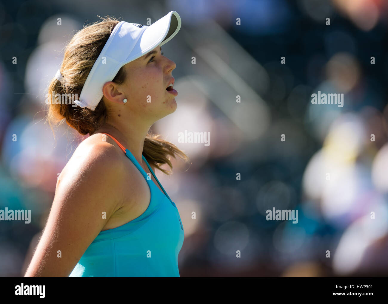 Indian Wells, United States. 12 March, 2017. Kayla Day in action at the ...