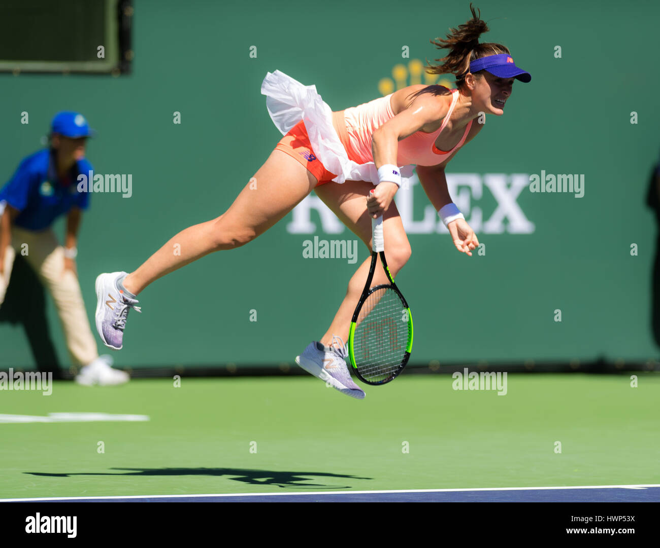 Indian Wells, United States. 8 March, 2017. Nicole Gibbs in action at ...
