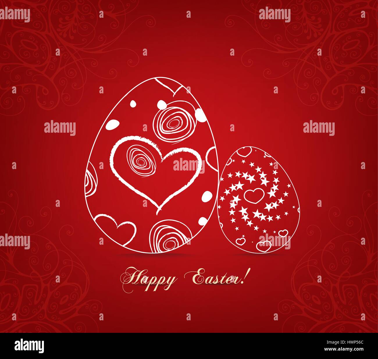 Floral easter egg sweet love Stock Vector Image & Art - Alamy