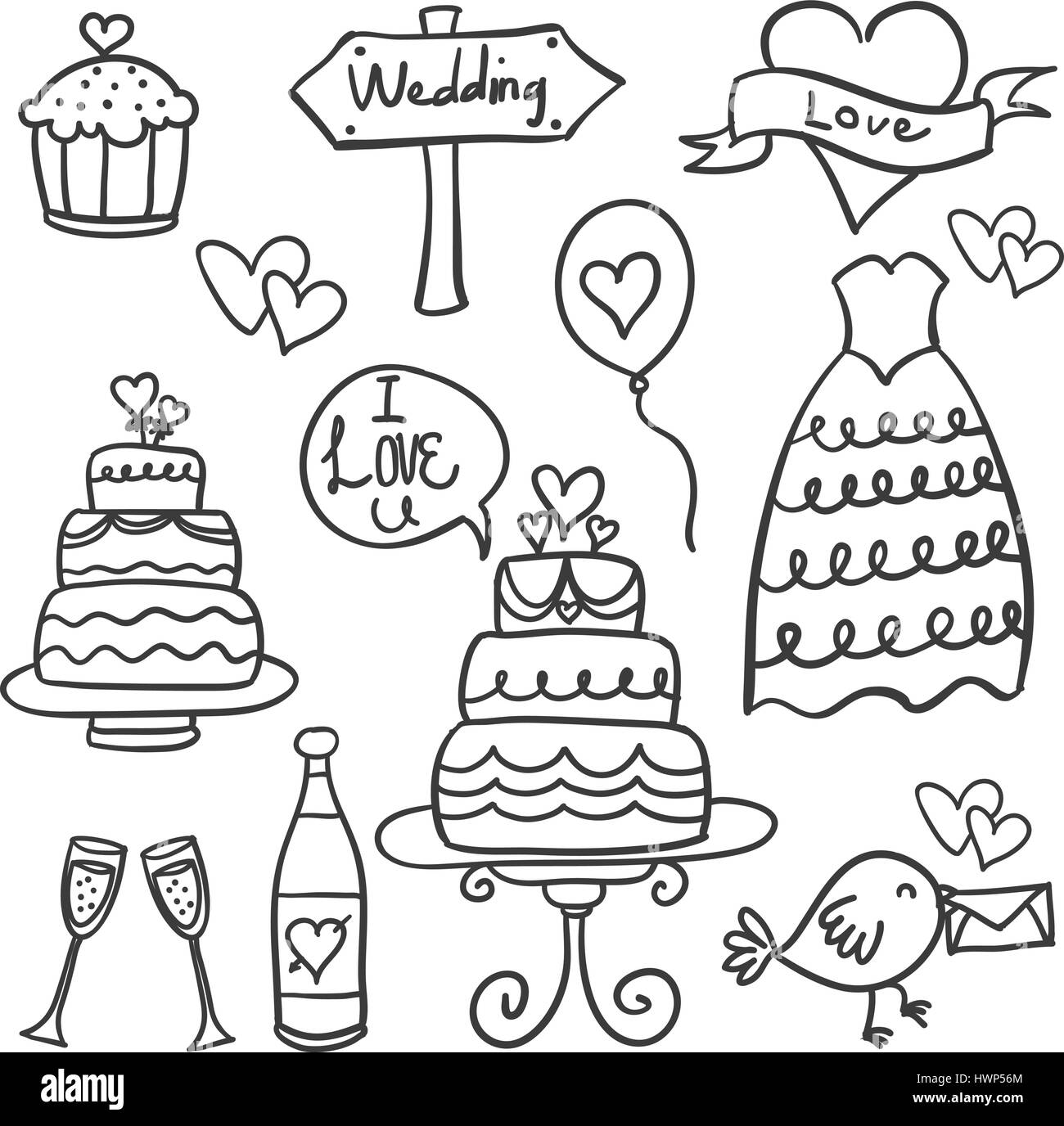 Draw bride Stock Vector Images - Alamy