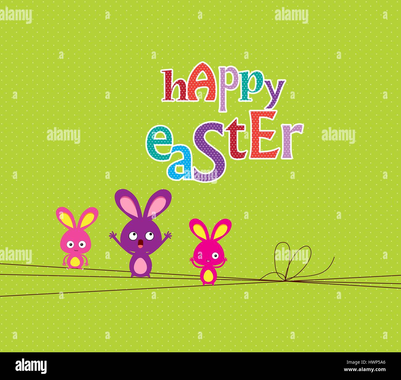 easter bunny. easter card Stock Vector Image & Art - Alamy