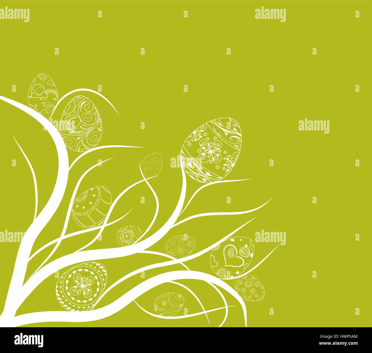 easter eggs ornament doodle background Stock Vector Image & Art - Alamy