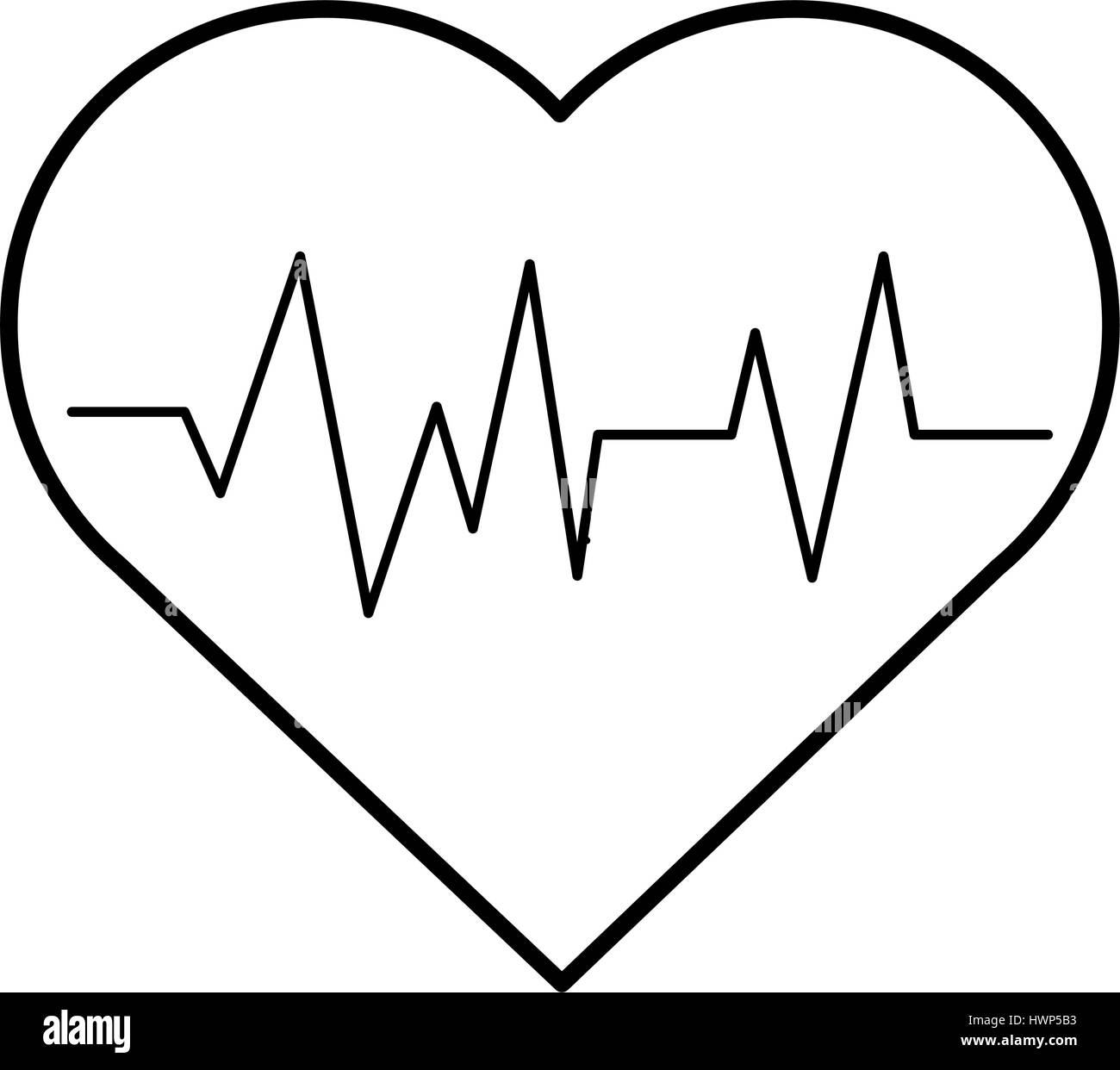 cardio heart icon Stock Vector Image & Art - Alamy