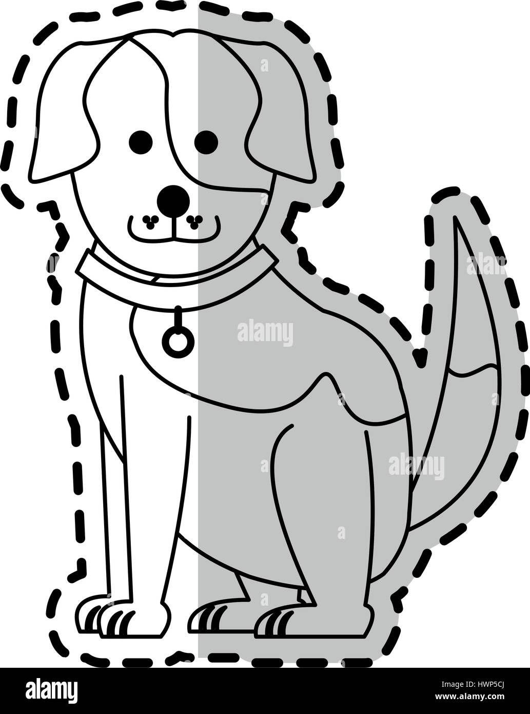 cute dog cartoon icon image Stock Vector Image & Art - Alamy