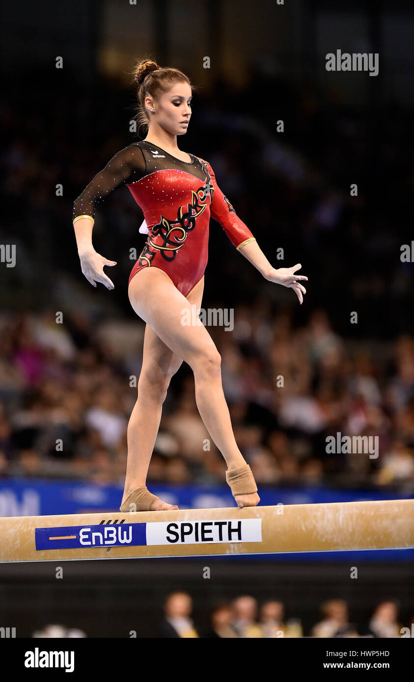 Michelle Timm, GER, balance beam, apparatus gymnastics, Porsche-Arena ...