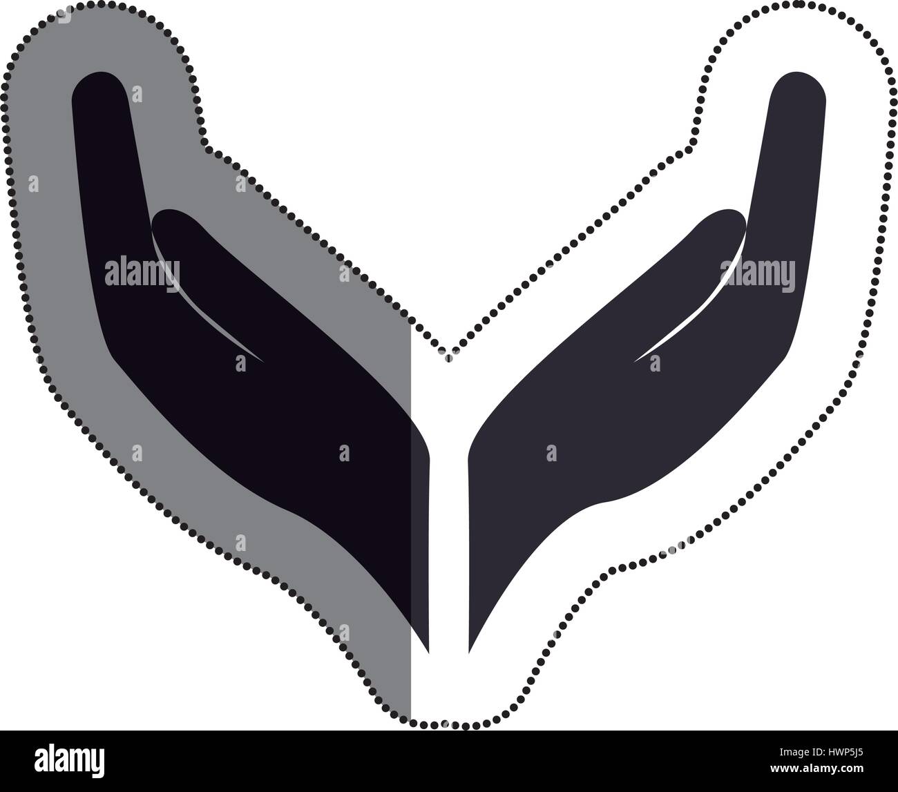 hands human protection icon vector illustration design Stock Vector ...