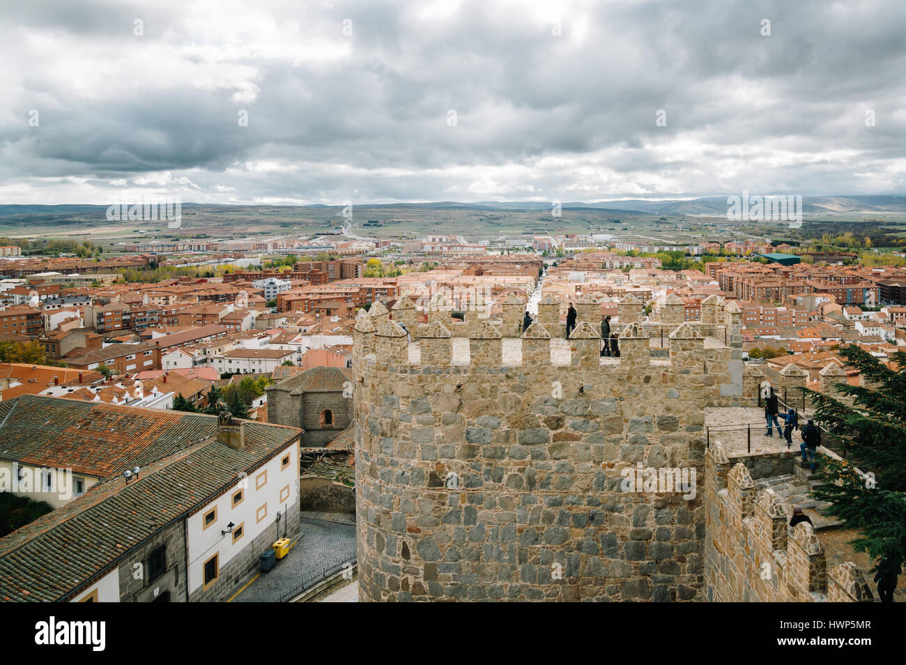 Avila, Spain - November 11, 2014: Cityscape of Avila from Medieval ...