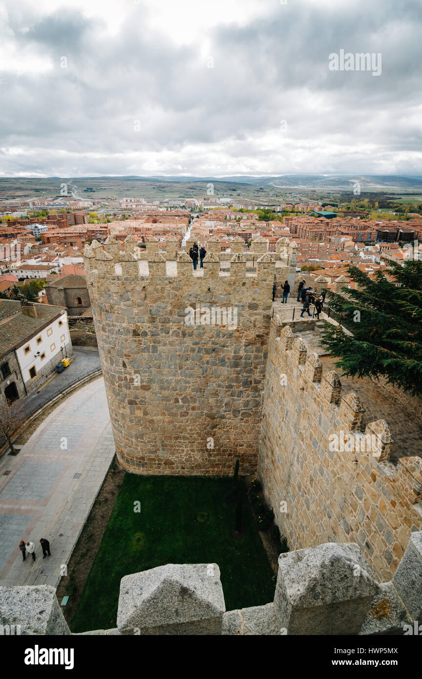 Avila, Spain - November 11, 2014: Cityscape of Avila from Medieval ...