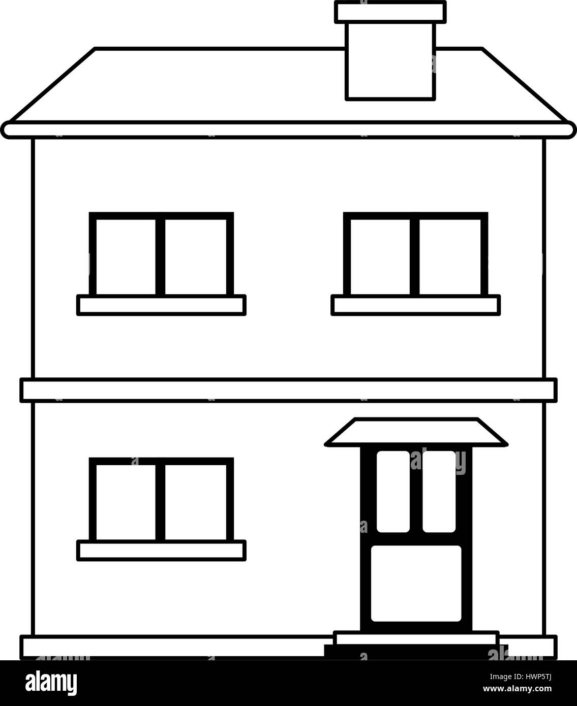 two story house icon image Stock Vector Image & Art - Alamy