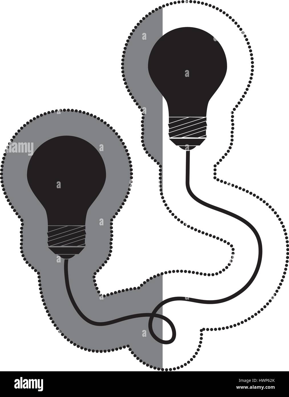 bulbs light drawing icon vector illustration design Stock Vector Image & Art - Alamy