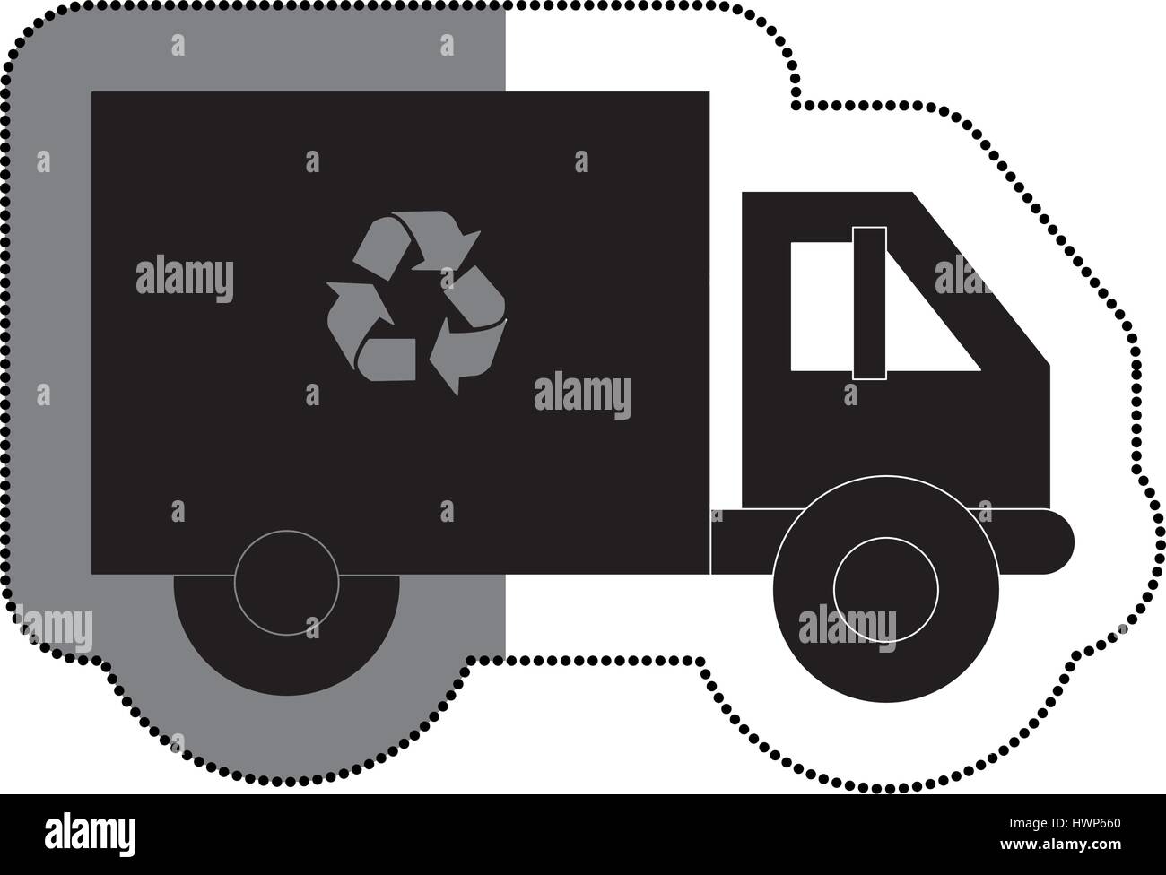 Recycling pickup Stock Vector Images - Alamy