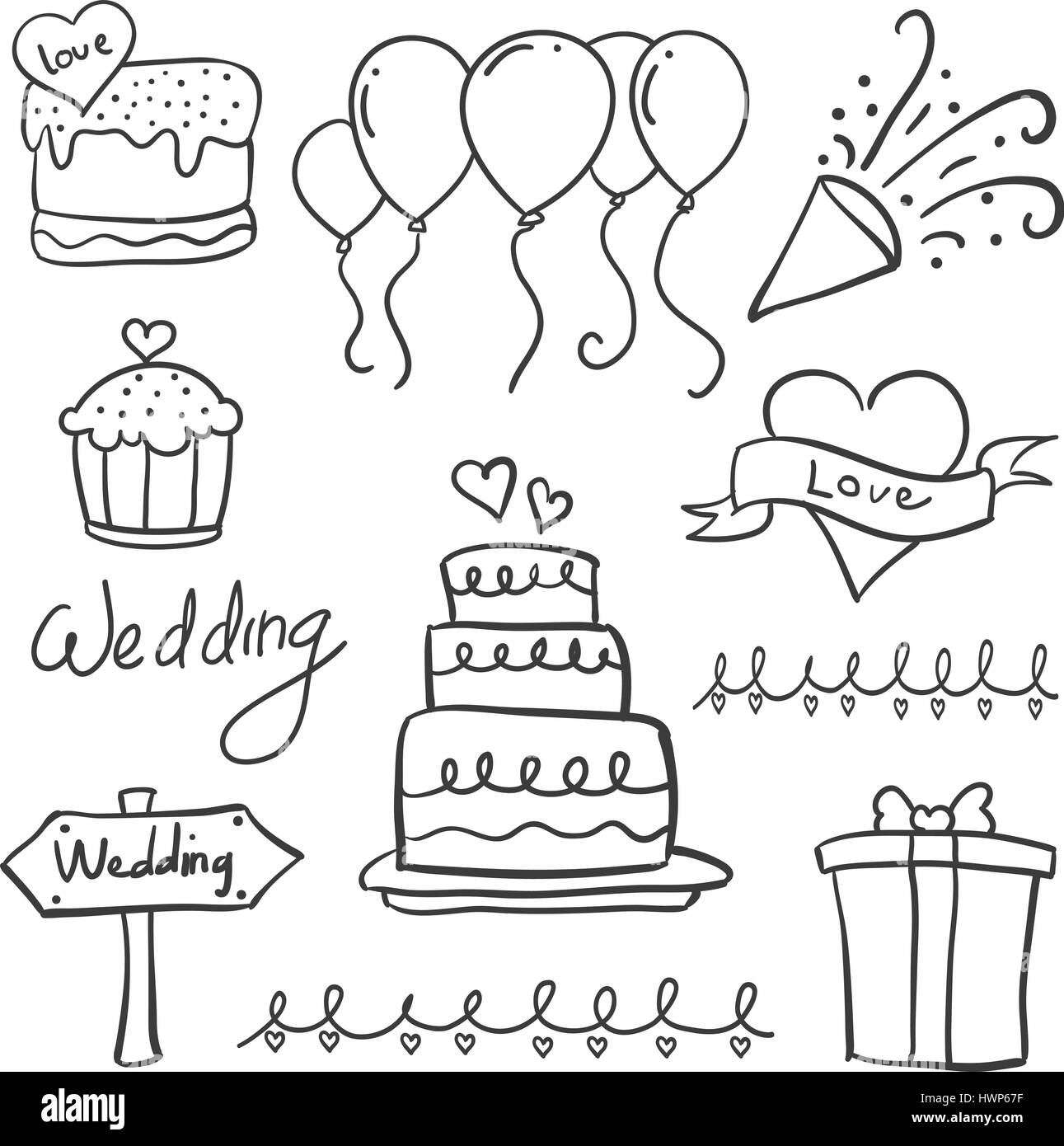 Bridal Party Drawing