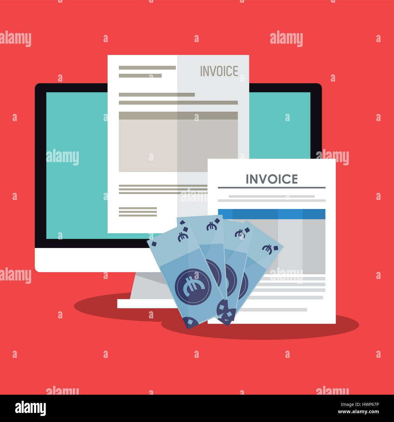 invoice economy related icons image Stock Vector Image & Art - Alamy
