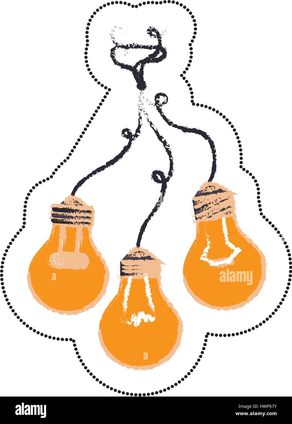 bulbs light drawing icon vector illustration design Stock Vector Image ...