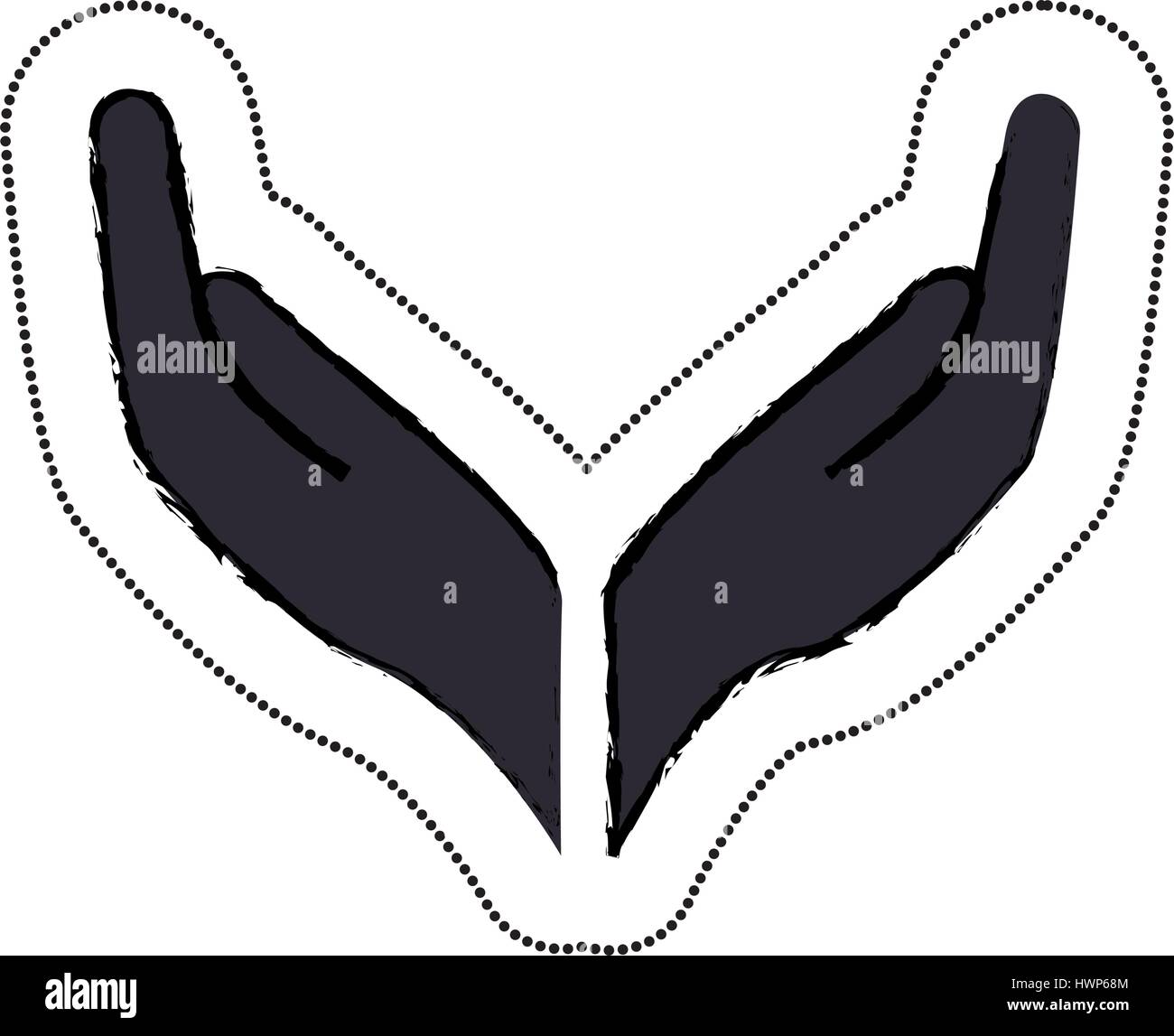 hands human protection icon vector illustration design Stock Vector ...