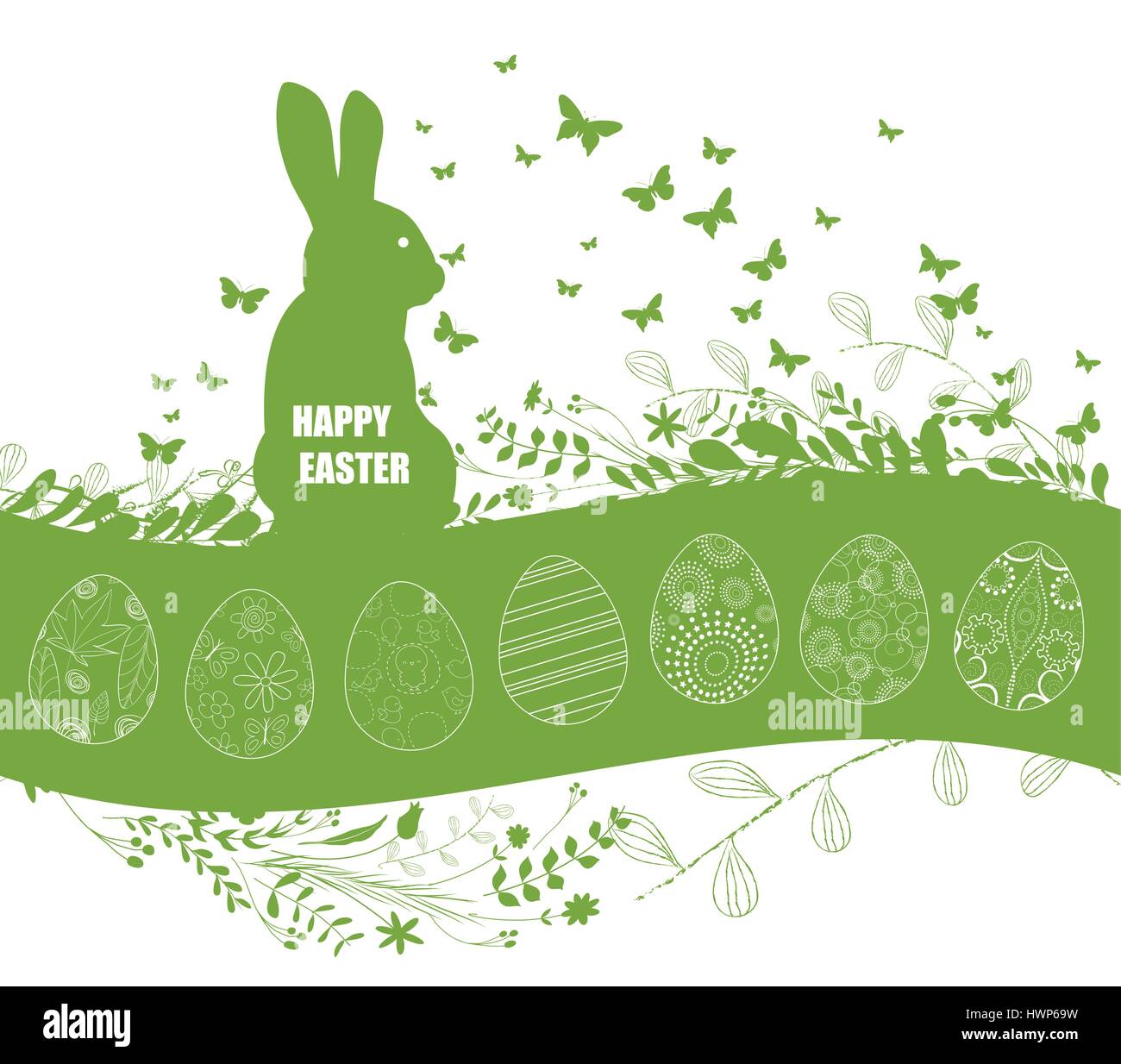 Illustration rabbit in two Stock Vector Images - Alamy